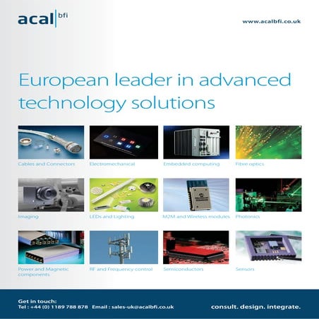 Acal BFi - Overview of technology solutions | PDF