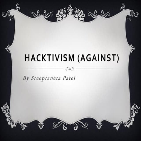 HACKTIVISM | PPT