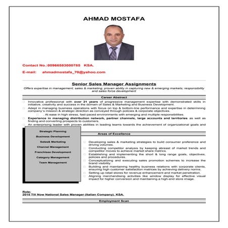 AHMAD MOSTAFA C.V | PDF