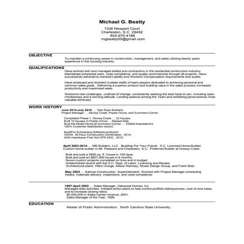 My resume | DOCX