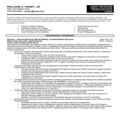 Hooey, Rolland Resume | PDF