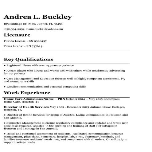 Andrea Buckley Resume | DOCX