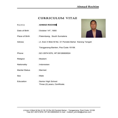 CV Ahmad | DOC