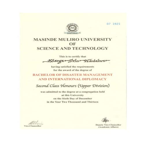 Bachelor's Degree Transcript | PDF