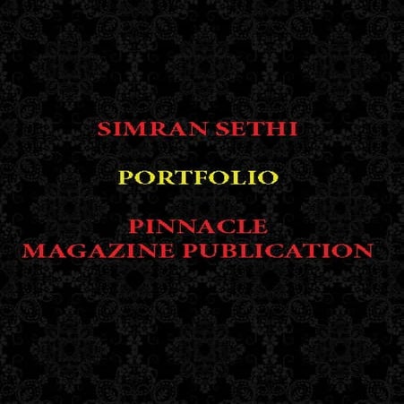 5- Portfolio-Simran Sethi Magazine Publication | PDF