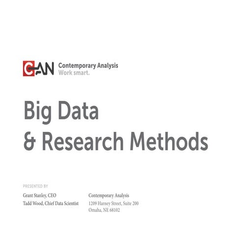 Big Data Research Methods – Contemporary Analysis | PDF | Technology ...