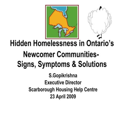 C5 Hidden Homelessness in Newcomer Communities_S.Gopikrishna | PPT