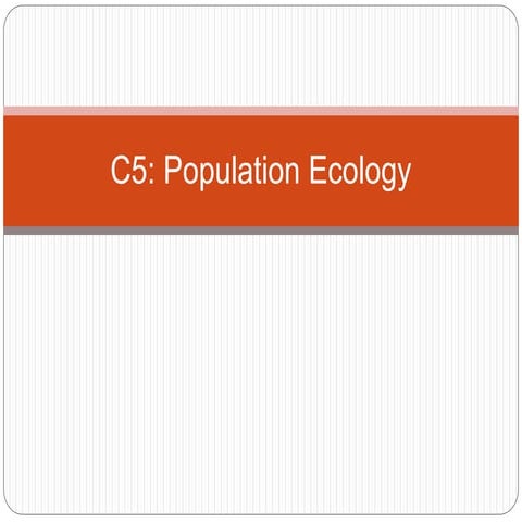 C5 population ecology | PPT