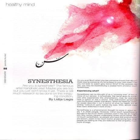 Synesthesia - Oasis Magazine 3 | PDF