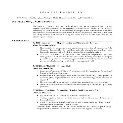 Suzanne Harris Resume | DOC