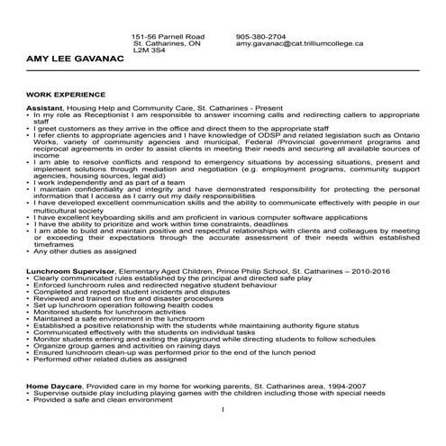 Rivard, Suzanne Resume | PDF