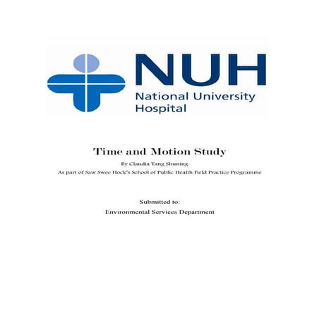 Time and Motion Study Report | PDF