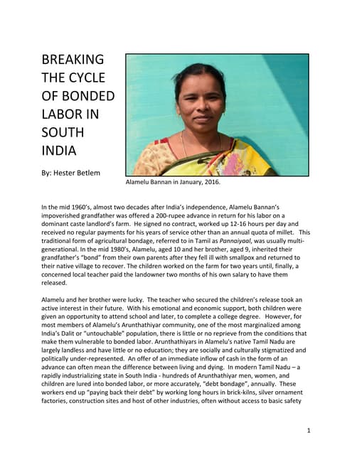 Bonded labour system | PPTX