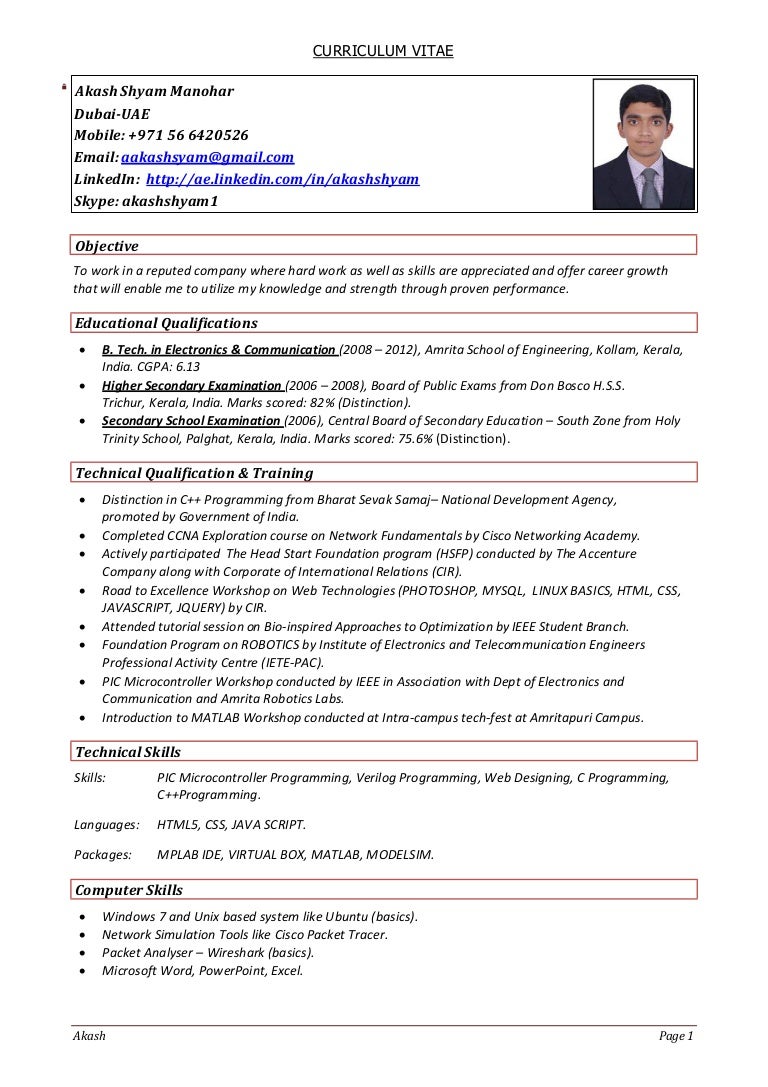 Akash CV Akash CV
