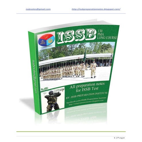 COMPLETE ISSB BOOK. | PDF