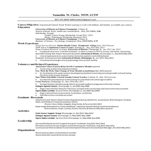 Clarke.resume1 | DOCX