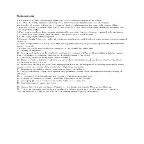 Security supervisor ppt | PPTX