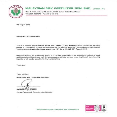 Recommendation Letter | PDF