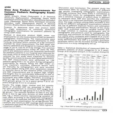 DAP measurement for common Pediatric Radiographic Examination002 | PDF