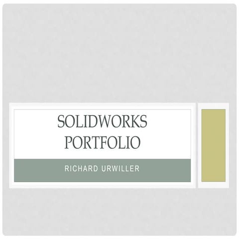 SolidWorks Portfolio | PPTX
