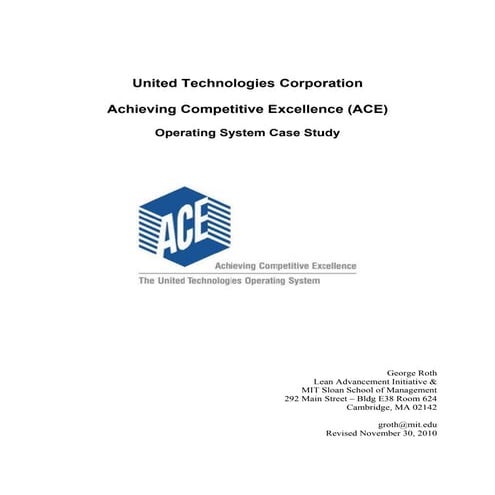 UTC_ACE_CaseStudy | PDF