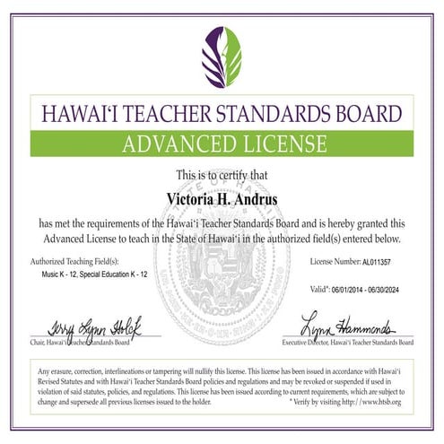 Hawaii License | PPT
