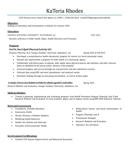 Jayne resume (cv) | PDF