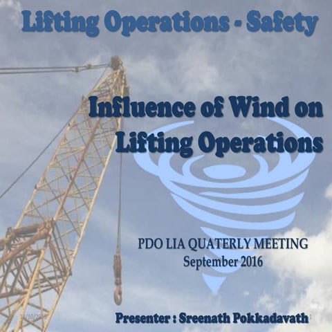 INFLUENCE OF WIND ON LIFTING OPERATIONS | PDF