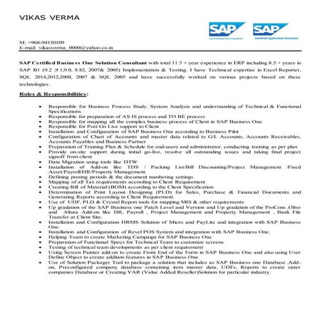 Vikas_CV_2016 | DOCX