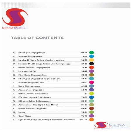 SS Instruments & Diagnostic Kits | PDF