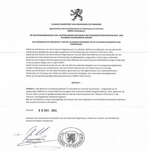 NARIC certificaat | PDF