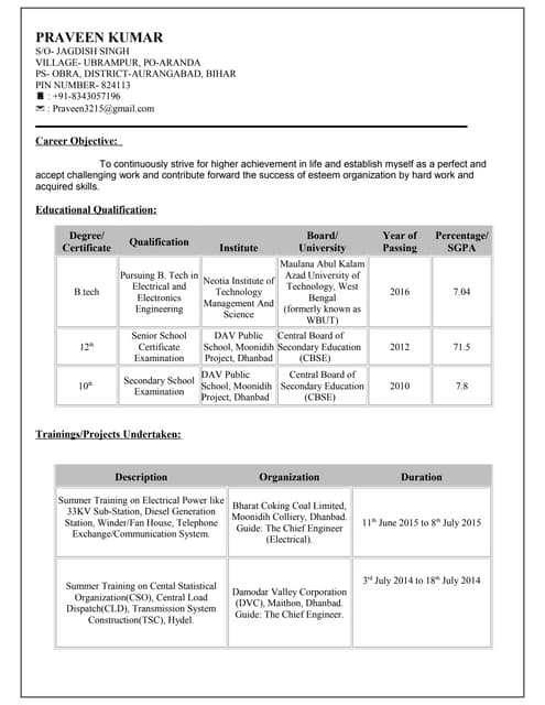 aman kumar resume | PDF
