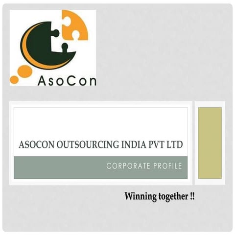 CORPORATE PROFILE - ASOCON Pvt Ltd | PPTX