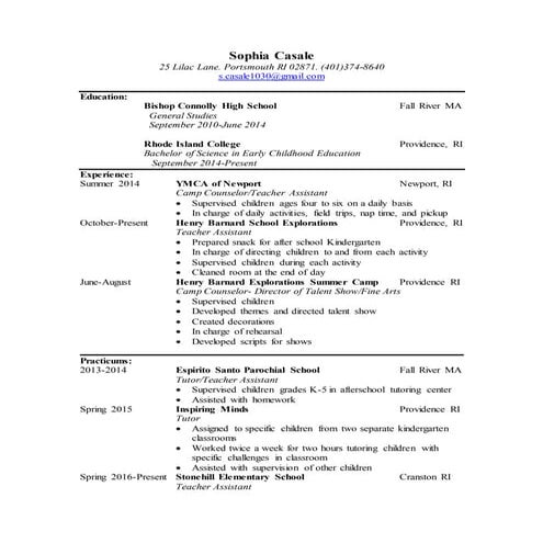 TEACHING RESUME | PDF