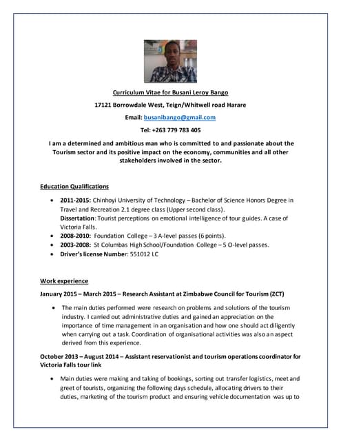 Josh Curriculum vitae Updated 2016 | PDF