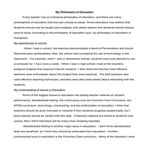 philosophy of education | PDF