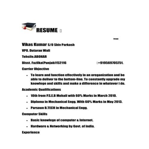 RESUME1 | PDF | Free Download