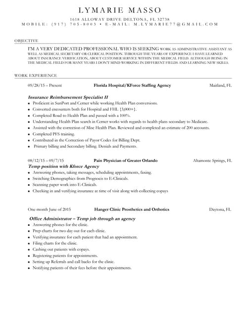 Eliana Basic Resume 2016 | PDF