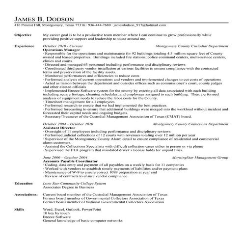 James Dodson Resume | DOC