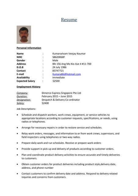 Kumar Selvam Resume | PDF Kumar Selvam Resume | PDF
