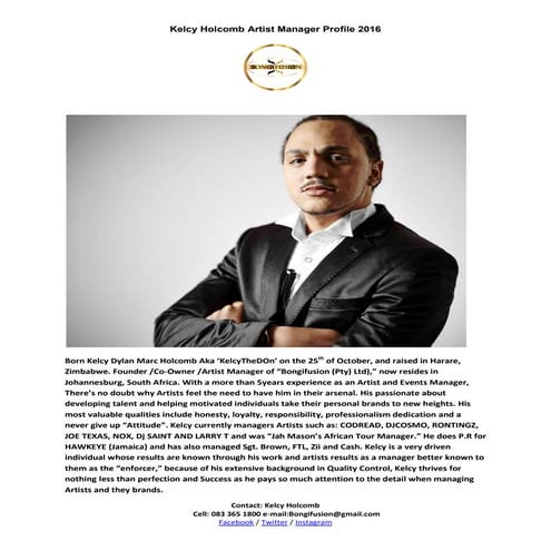 KELCY PROFILE 2016 | PDF