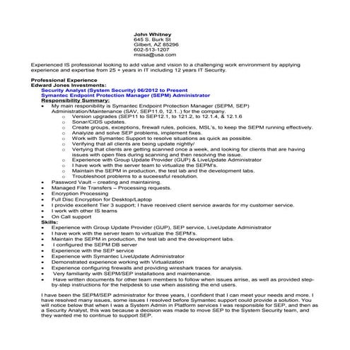 Kenneth Smith Resume 2015 | DOC