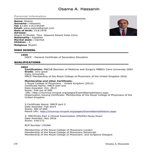 CV-Osama.Hassaninn | PDF