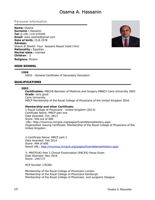 Ibrahim cv | PDF