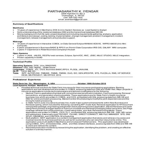 Resume-Application MFC | PDF