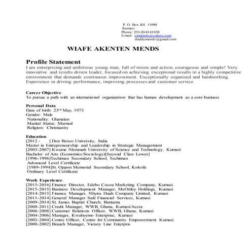 CV (Tauseef Raza) | DOCX