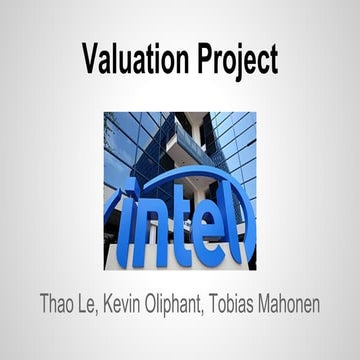 Presentation- Intel Corp Financial Valuation | PPTX | Business ...