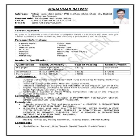 SALEEM CVf | DOCX