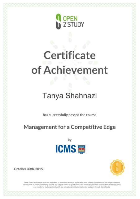 Subject_Certificate_13_February_2014 | PDF