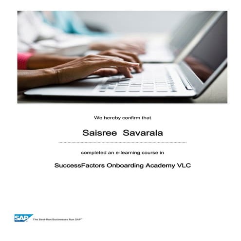 Success Factors - Onboarding | PDF